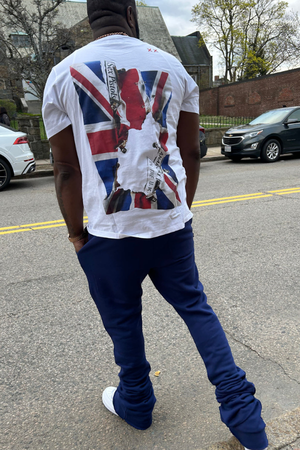 New! Dagger Stack Joggers (Blue)